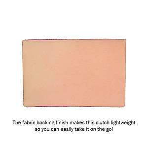 Pretty Robes BRIDE Clutch Purse for Wedding Day & Bachelorette Party,Bridal Purse, Gift for Bride To Be (Pink Rainbow)