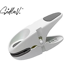 SEDLAV Jumbo Plastic Clothespins - 18 Pack, White and Gray Jumbo Size ensures They're Easy to Handle and Perfect for Larger Items