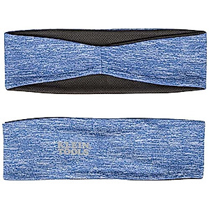 Klein Tools 60487 Headband, Cooling Evaporative Sweatband, Reversible and Lightweight, Can be Worn under Hard Hat or Helmet, Blue, 2-Pack