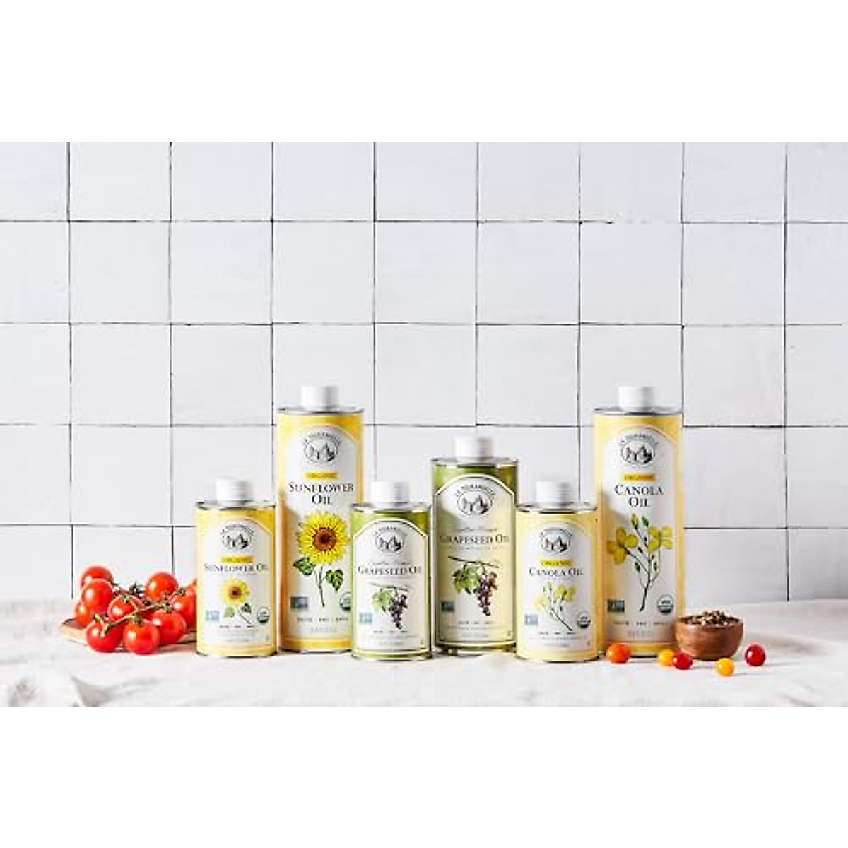 La Tourangelle, Organic High Oleic Sunflower Oil, Neutral Oil For Medium to High Heat Cooking and Skin Care, Non GMO, Pesticide and Chemical Free, 16.9 Fl Oz