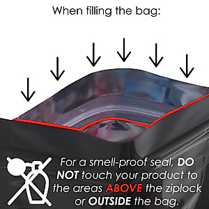 100 Translucent/Silver/Black Flat Metallic Foil Resealable Bags Pouch 8.5x13cm (3.3x5.1") (Black)