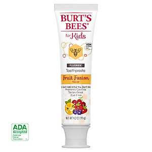 Burt's Bees Kids Toothpaste with Fluoride Fusion Fruit,4.2 Ounce, Pack of 4