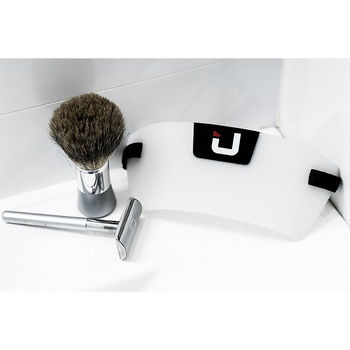 EdgUp 2.0 - Neckline Shaving Template and Hair Cutting Guide | DIY Self Haircutting System | Hands-Free Cut, Trim & Shaving Use for Line Ups | Flexible Durable High-Grade Silicone Stencil