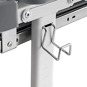 Kids Desk and Chair Set,Height Adjustable Ergonomic Children Sturdy Table with Drawer,Light,Metal Hook and Tilt Desktop for Boys Girls (Gray)