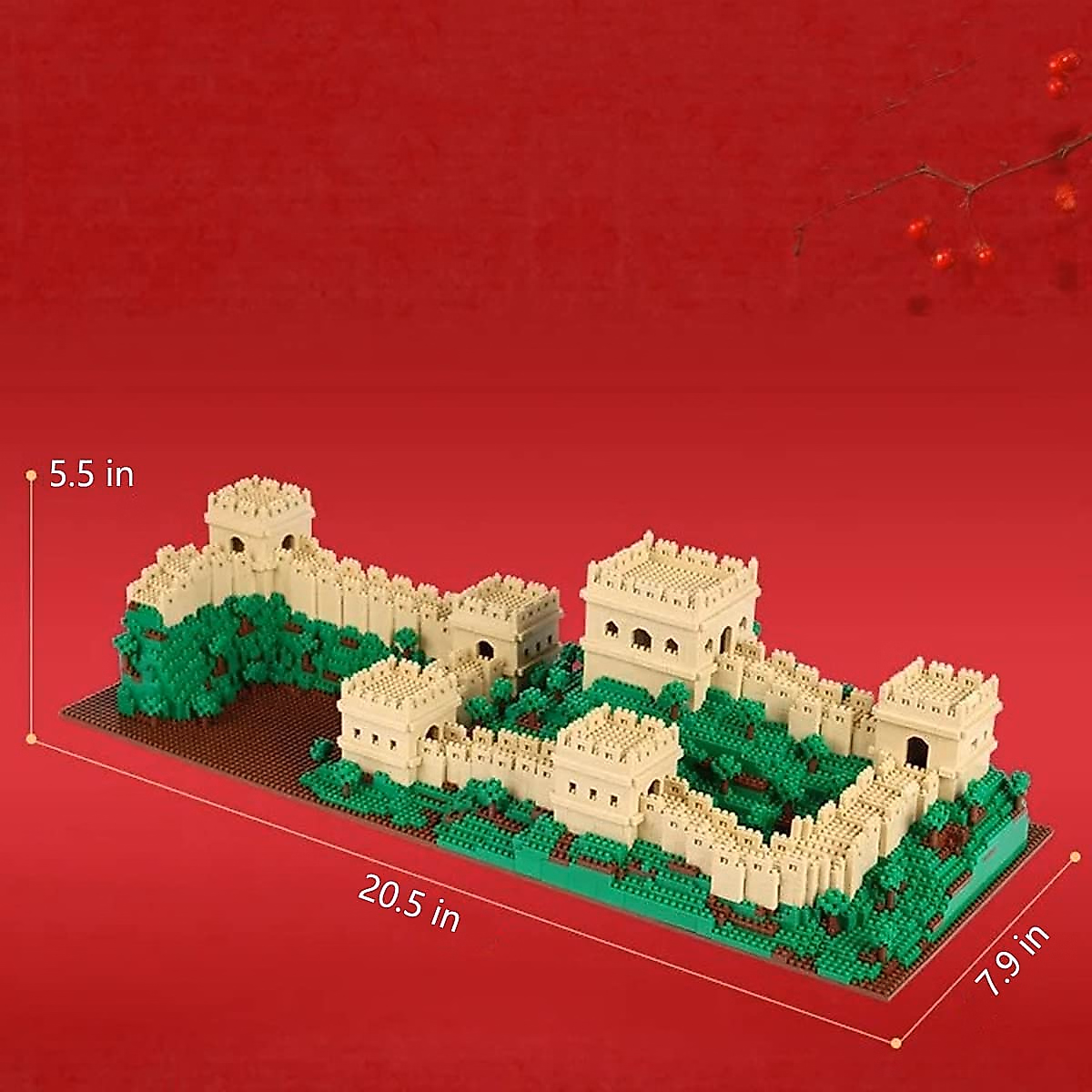 NBK The Great Wall of China Building Blocks, Chinese Ancient Architecture 4114 Pcs Micro Blocks Building Sets Toys Collection Gift for Kids Adults