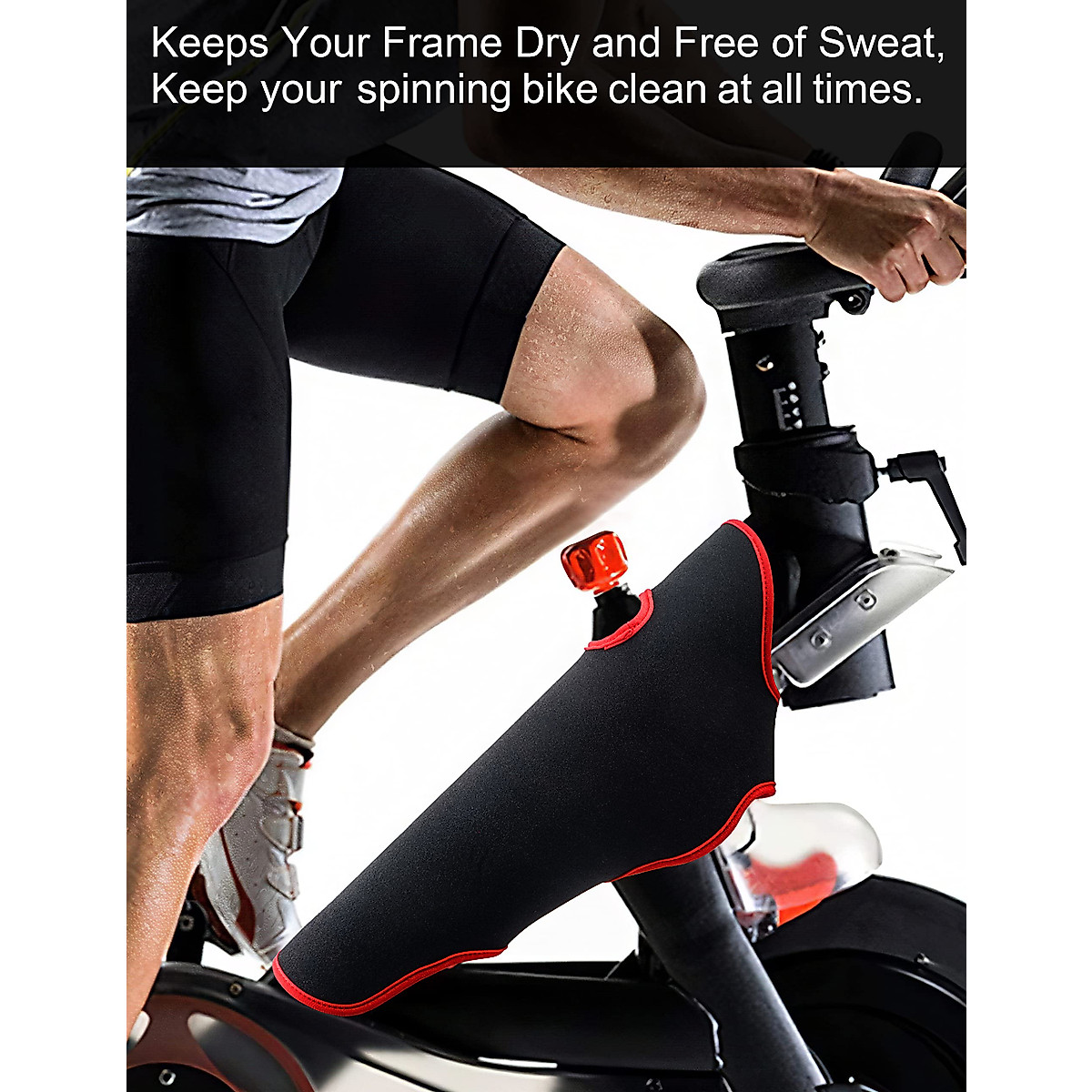 COOLWUFAN Custom Sweat Towel FrameWrap for Peloton Bike, Soft, Quick-Drying, Super Absorbent, Non-slip FrameWrap, Accessories for Peloton Bike