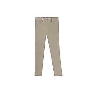 French Toast Girls' Big Stretch Skinny 5 Pocket Knit Pant, Khaki, 8
