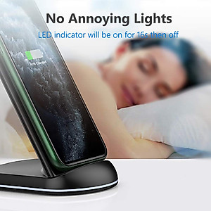 [2 Pack] Wireless Charging Pad Stand with Quick Adapter