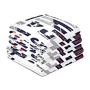 Bulletgxll Kitchen Towels Set of 1 Crackled Frosted Letters Soft Absorbent Dishcloths Reusable Dish Towels Tea Towels Cleaning Cloths for Kitchen Home