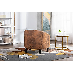 Dsnyu Arm Chair Modern, Modern Living Room Accent Chair Microfiber Coffee Comfy Home Furniture 29.13" Lx25.5 Wx27.95 H