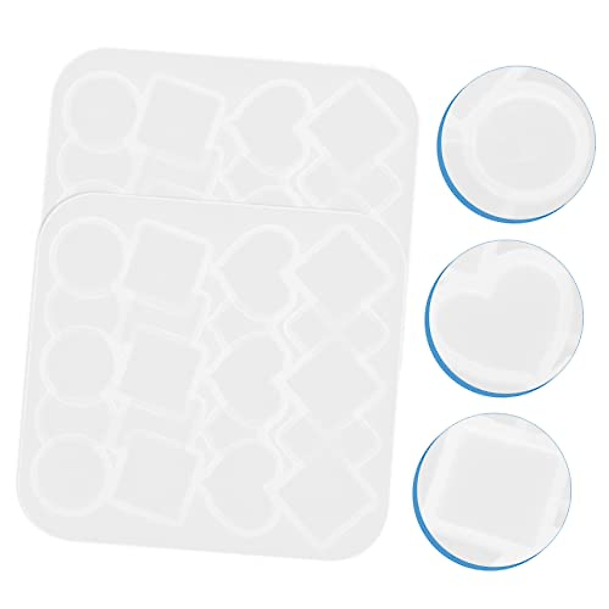 SEWACC 2pcs Hairpin Silicone Mold Resin Tray Molds Silicon Molds Resin Silicone Molds Hair Barrette Molds Hair Clip Accessories Resin Hair Clips Mold Hairpin Molds DIY Craft Mold Simple