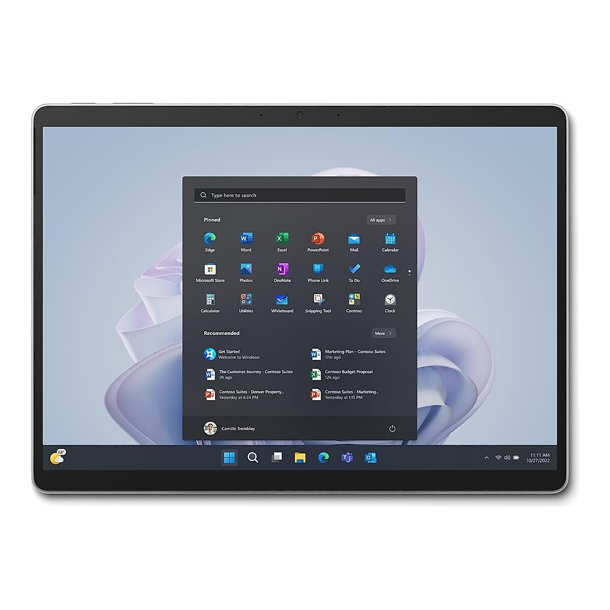 Microsoft Surface Pro 9 Tablet - 13" - Core i5 12th Gen i5-1245U Deca-core (10 Core) - 16 GB RAM - 256 GB SSD - Windows 11 Pro 64-bit - Platinum
