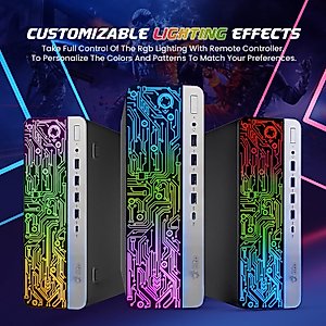 HP ProDesk Desktop RGB Computer PC Intel i5-6th Gen. Quad-Core Processor 8GB DDR4 Ram 512GB SSD, 22 Inch Monitor, Gaming Keyboard and Mouse, Speakers, Built-in WiFi, Win 10 Pro (Renewed)