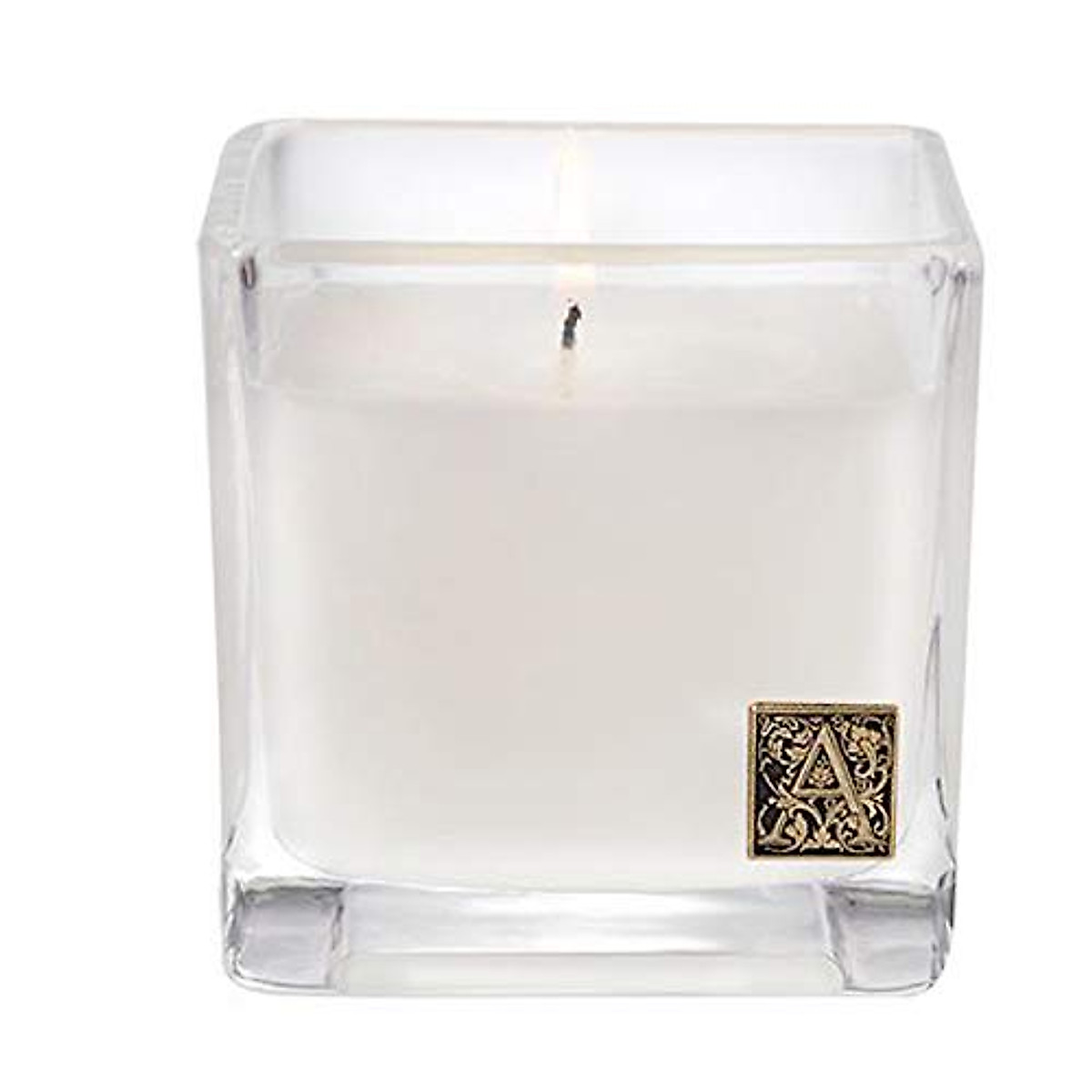 Aromatique White Teak and Moss 12 oz Cube Candle