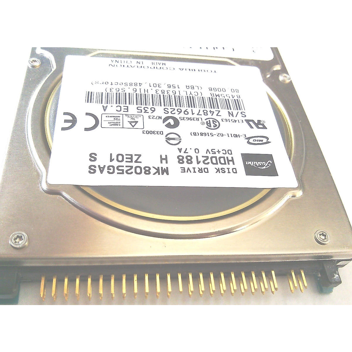 Toshiba 80GB UDMA/100 4200RPM 2.5-in 9.5mm Notebook Hard Drive