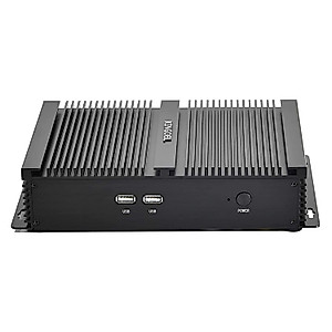 KINGDEL Fanless Mini PC, Nettop Intel i5 CPU Personal Computer, 16GB RAM, 256GB SSD, 2xCOM RS232 4xUSB 3.0 HD Port VGA W-11 Pro, Metal Body