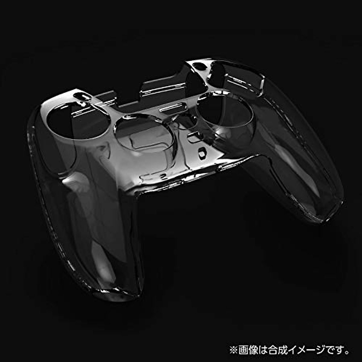 PS5コントローラ用保護カバー『クリスタルカバー5(クリアブラック)』 - PS5