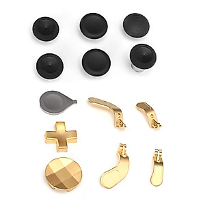 Replacement Gamepad Swap Joysticks Paddles Accessory for X One Elite Series 2 Controller(golden)