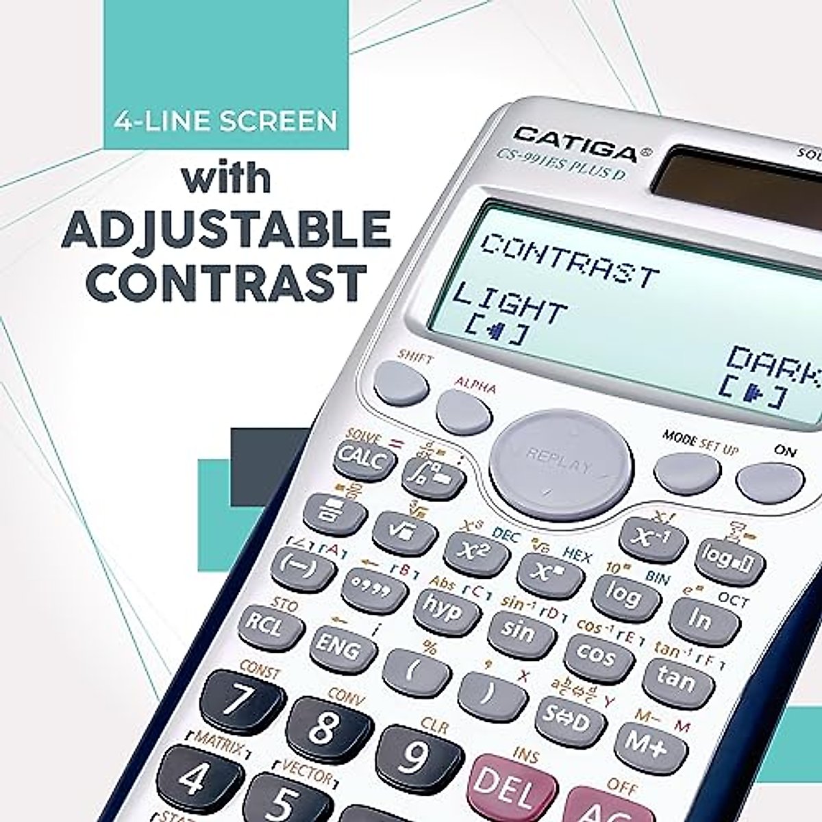 Scientific Calculator for Math, Engineering and Science Courses, for Students of High School Through College, Basic and Advanced Functions, 991