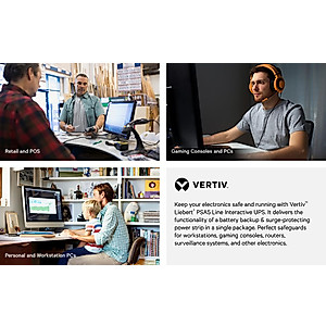 Liebert PSA5 UPS - 1000VA/600W 120V, Line Interactive, AVR, mini tower, 10 outlets, USB Charging, 3 year warranty, Uninterruptible Power Supply, Battery Backup with Surge Protection (PSA5-1000MT120)