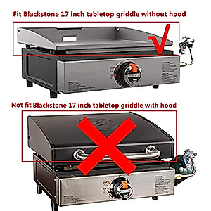 ZBXFCSH Heavy Duty Grill Griddle Cover Water Proof 600D Polyester Table Top Griddle Cover Compatible with 17 inch Blackstone Griddle Without Griddle Hood