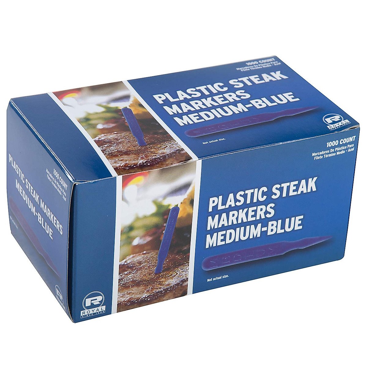 Royal Medium Steak Marker-Blue, Case of 5000