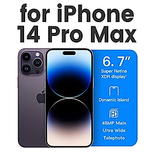 Mkeke for iPhone 14 Pro Max Case Clear, Not Yellowing Phone Case for iPhone 14 Pro Max Clear with Slim Cover & Shockproof Bumper 2022