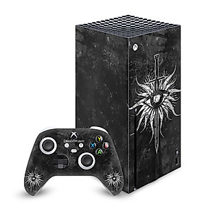 Head Case Designs Officially Licensed EA Bioware Dragon Age Inquisition Distressed Heraldry Vinyl Sticker Gaming Skin Decal Cover Compatible With Xbox Series X Console and Controller Bundle