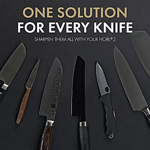 HORL 2 Pro Rolling Knife Sharpener - Kitchen Knife Sharpener for Razor Sharp Edges Made in Germany - Easy Knife Sharpening Kit with 3:1 Planetary Gear with Magnetic Holder with 15 & 20 Degrees