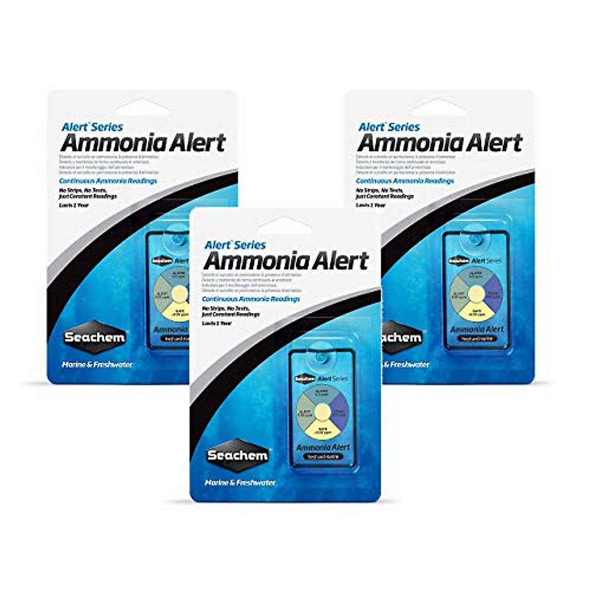 Seachem Ammonia Alert 1 Year Monitor (3 Pack)