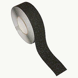 Anti-Slip Tape for Stairs, Ramps & Decks (Black, 1" x 60 FT) – Roll of High Traction Adhesive Grip Tape for Cutting Non-Skid Step Strips – Indoor or Outdoor