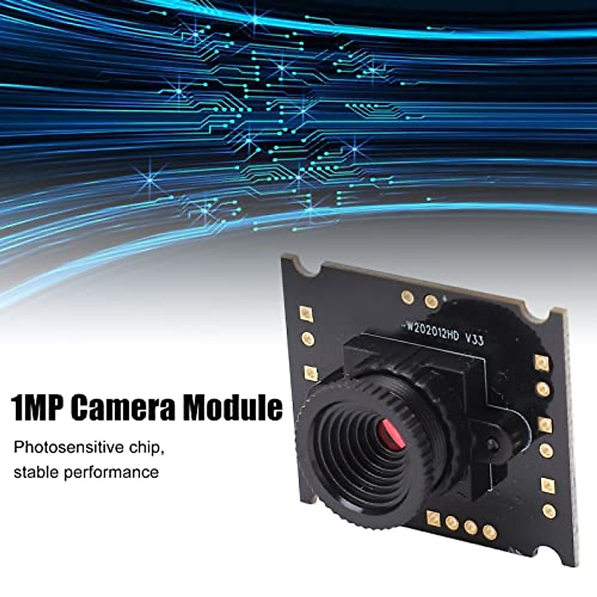 USB2.0 Webcam Module, MJPEG Format Multifunctional 1MP 3.0mm Camera Module QR Code Scanning Photosensitive Chip Manual Focusing with USB Cable for Computer