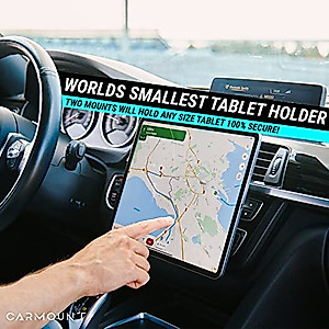 CarMount 2 Pack F1 Magnetic Car Dashboard Phone Mount/Holder [2023 Upgraded] Universal, Strong 8X N52 Magnet System, Adjustable Easy Access 30° Tilt & 360° Rotation, Works with All Smartphones