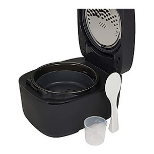 Zojirushi NW-QAC10 Induction Rice Cooker and Warmer, 5.5 Cup Capacity, Black, 9.25 x 12.25 x 7.88