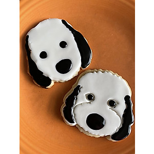 Sweet Prints Inc Set of 2 Mini Sheepadoodle Dog Cookie Cutter - Dishwasher Safe (4")