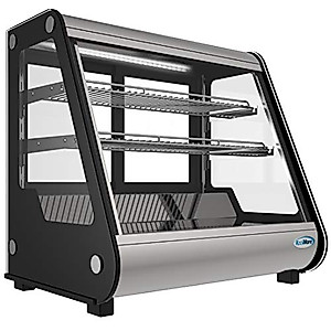 KoolMore - CDC-4C-BK 27" Commercial Countertop Refrigerator Display Case Merchandiser with LED Lighting - 4.6 cu. ft, Black and Stainless Steel (858154008300)