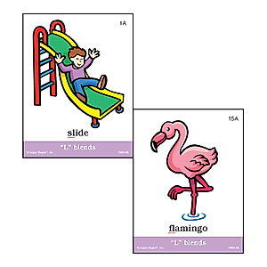 Super Duper Publications | Articulation L Blends Fun Deck | Vocabulary and Language Development Flash Cards | Educational Learning Materials for Children
