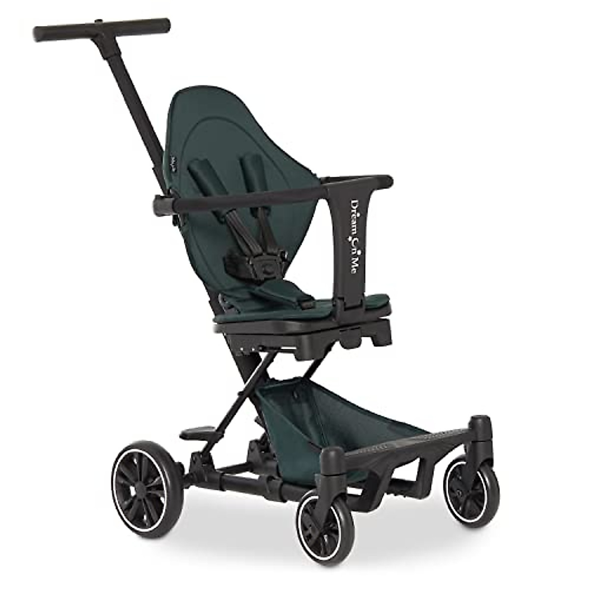Dream On Me Drift Rider Baby Stroller in Emerald Green, Lightweight Stroller with Compact Fold, Sturdy Design, 360 Degree Angle Rotation Travel Stroller
