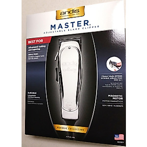 Andis Lightweight Professional Clippers, with Unbreakable Aluminum Housing with Quiet Cool Operation, BONUS FREE Cube Hard Travel Case Included