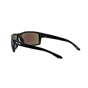 Oakley Men's OO9449 Gibston Square Sunglasses, Matte Black Silver Icon/Prizm Sapphire Iridium Polarized, 60 mm