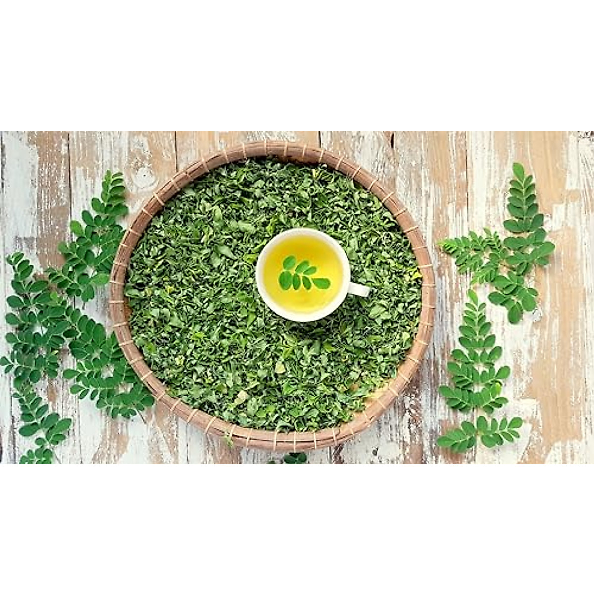 MOGO Organic Moringa Tea Bags - 50 Count,100% Pure,Caffeine Free,Rich Aroma and Taste, Premium Grade Moringa Tea Leaves, Antioxidants Rich Herbal Tea(Packaging Vary)