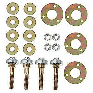 Healeved 4pcs Rocking Chair Bearing Furniture Screws Gaming Chair Accessories Rocker Glider Gaming Chair Bolts Glider Rocker Parts Lawn Chair Screws Rocking Chair Accessories Iron Hardware