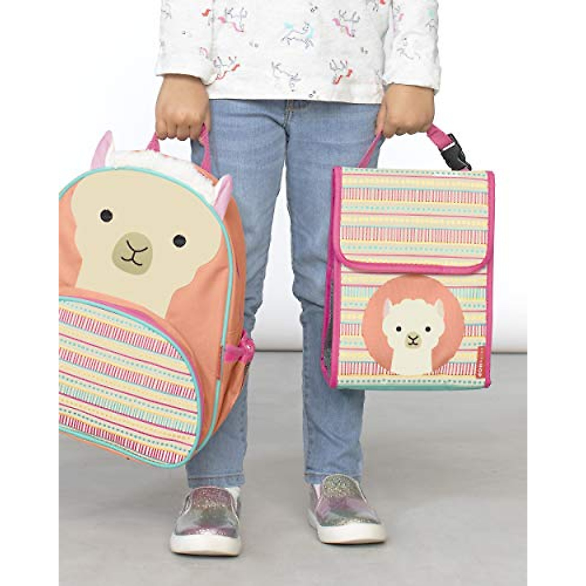 Skip Hop Toddler Lunch Box, Zoo Lunch Bag, Llama