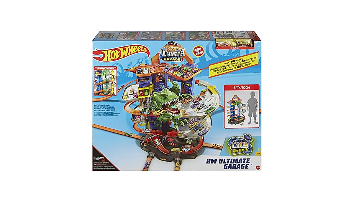 Hot Wheels Ultimate Garage Track Set with T-Rex