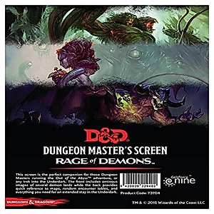 Gale Force Nine Dungeons & Dragons - Rage of Demons(Out of the Abyss) DM Screen, Multicolor (73704BFM)