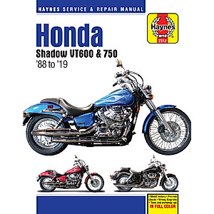 Honda Shadow VT600 & 750 (88 - 19) Haynes Repair Manual (Paperback)