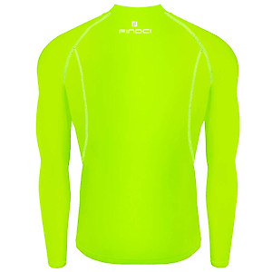 1Bests Men's Sports Running Set Compression Shirt + Pants Skin-Tight Long Sleeves Quick Dry Fitness Tracksuit Gym Yoga Suits (New Green, L)