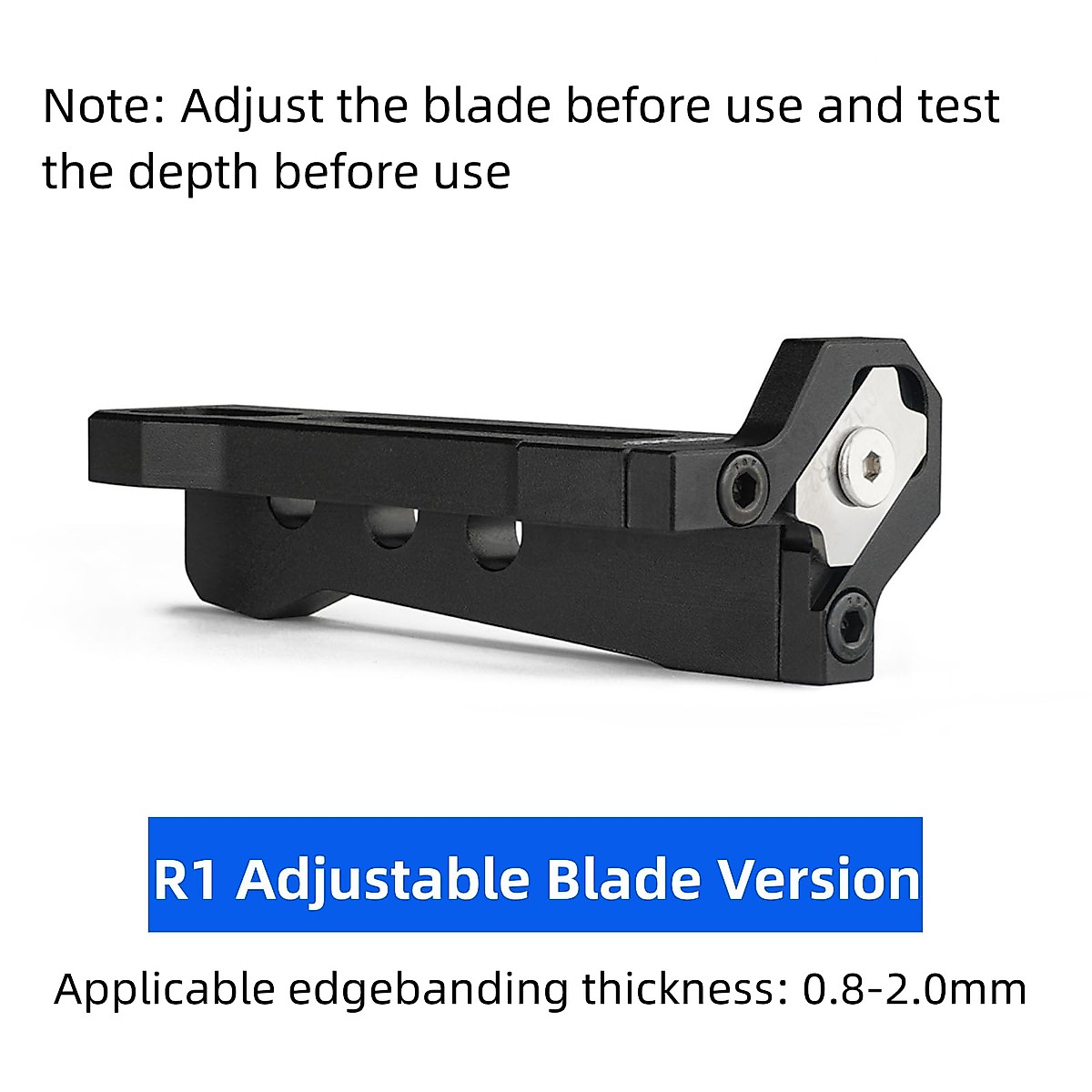 Funnytek Edge Banding Trimmer - Chamfer Plane Edge Banding, Handle Edge Trimmer Manual Planer Woodworking Blade Edge Corner Planer Quick Edge Chamfer Burr Scraper Tool for Deburring Sealing (R1)