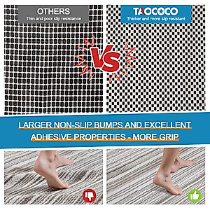 TAOCOCO Couch Cushions Gripper Slide Stopper Cushion Grips for Couch, Keep Couch Cushions from Sliding, Free Trim Non Slip Gripper Pad for Chair Sofa Futon Mattress Rug (Oversized Sofa, 22'' × 78'')