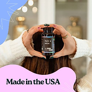 NABUU Biotin with Organic Coconut Oil - Supports Healthy Hair, Skin & Nails - Vitamin Supplement Promoting Hair Growth for Women & Men - Vegan, Organic & Gluten-Free - (2 Pack, 120 Capsules)